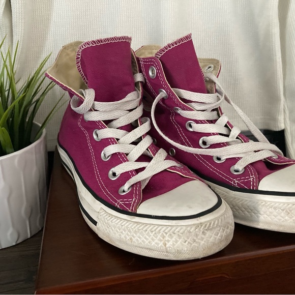 Converse | Shoes | Converse All Star Unisex High Top Sneakers Berry ...